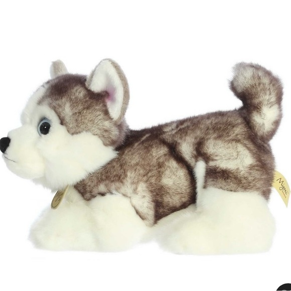 aurora | Toys | Aurora Miyoni Tots Siberian Husky Puppy Grey Stuffed ...